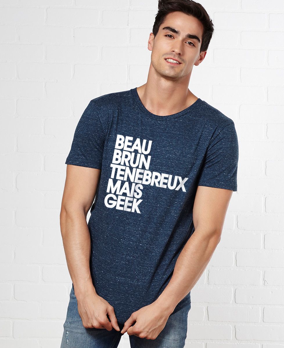 T-shirt Beau brun ténébreux | Monsieur TSHIRT | Mode Homme