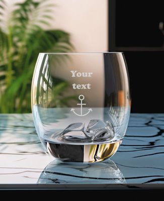 Whisky glass Message and personal engraved picto | Monsieur TSHIRT