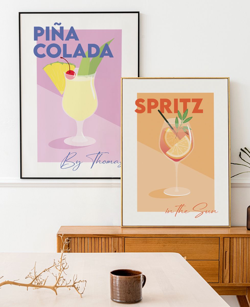 Personalized Cocktail Poster | Monsieur TSHIRT