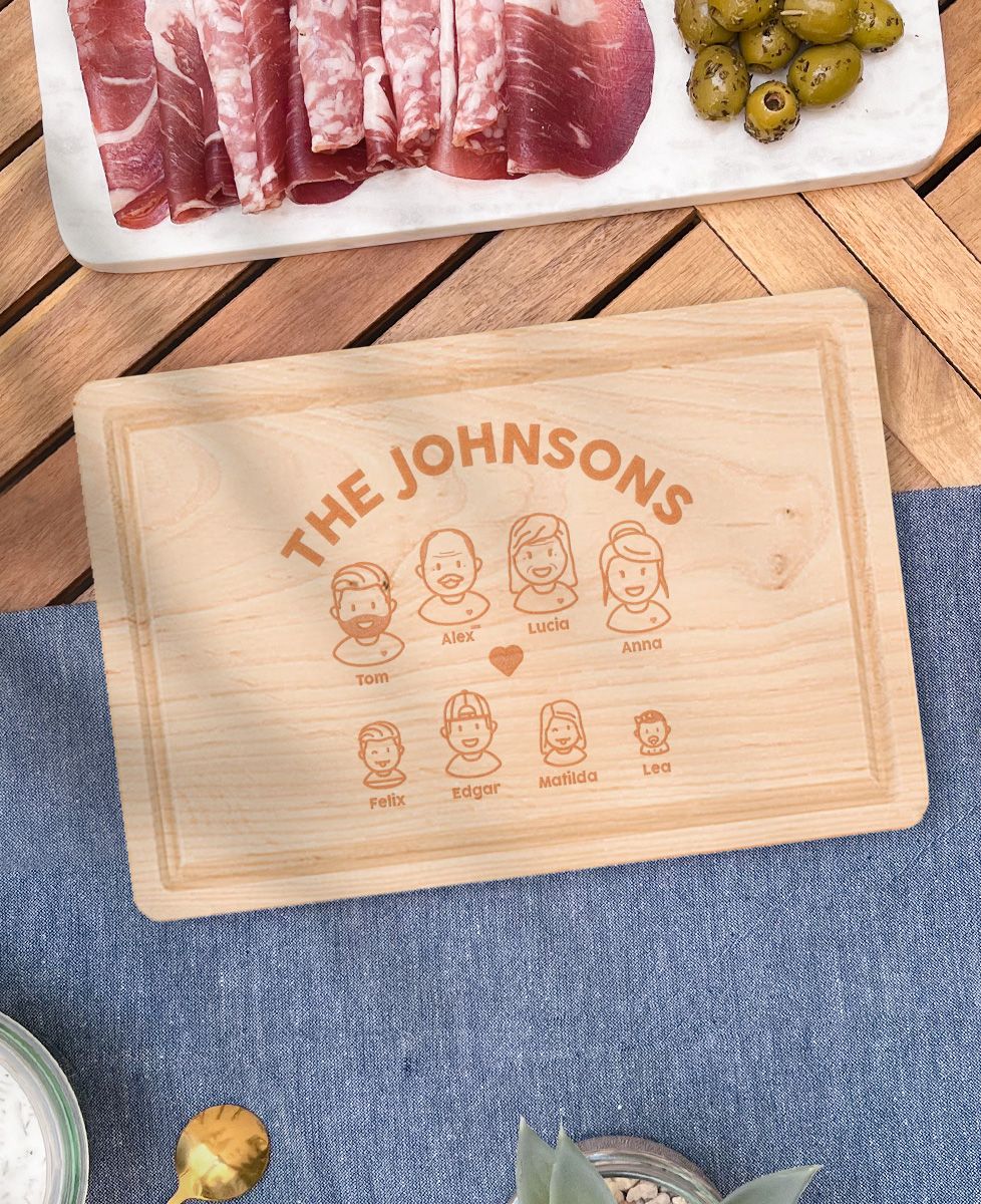 Board Family figurine engraved | Monsieur TSHIRT