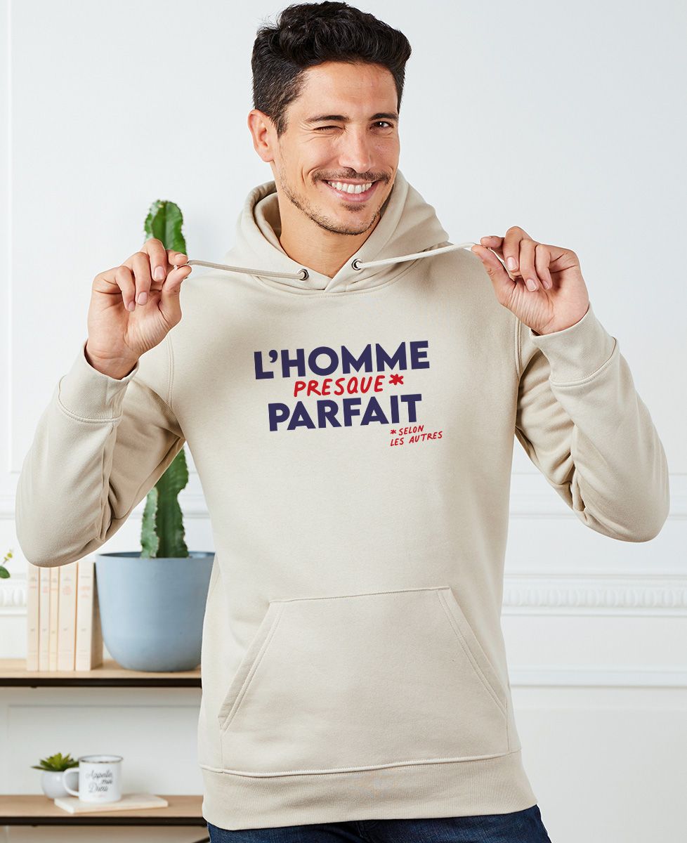 Hoodie homme L'homme presque parfait | Monsieur TSHIRT