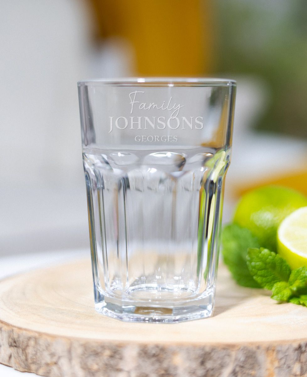 Mojito glass Engraved first and last name: Monsieur TSHIRT