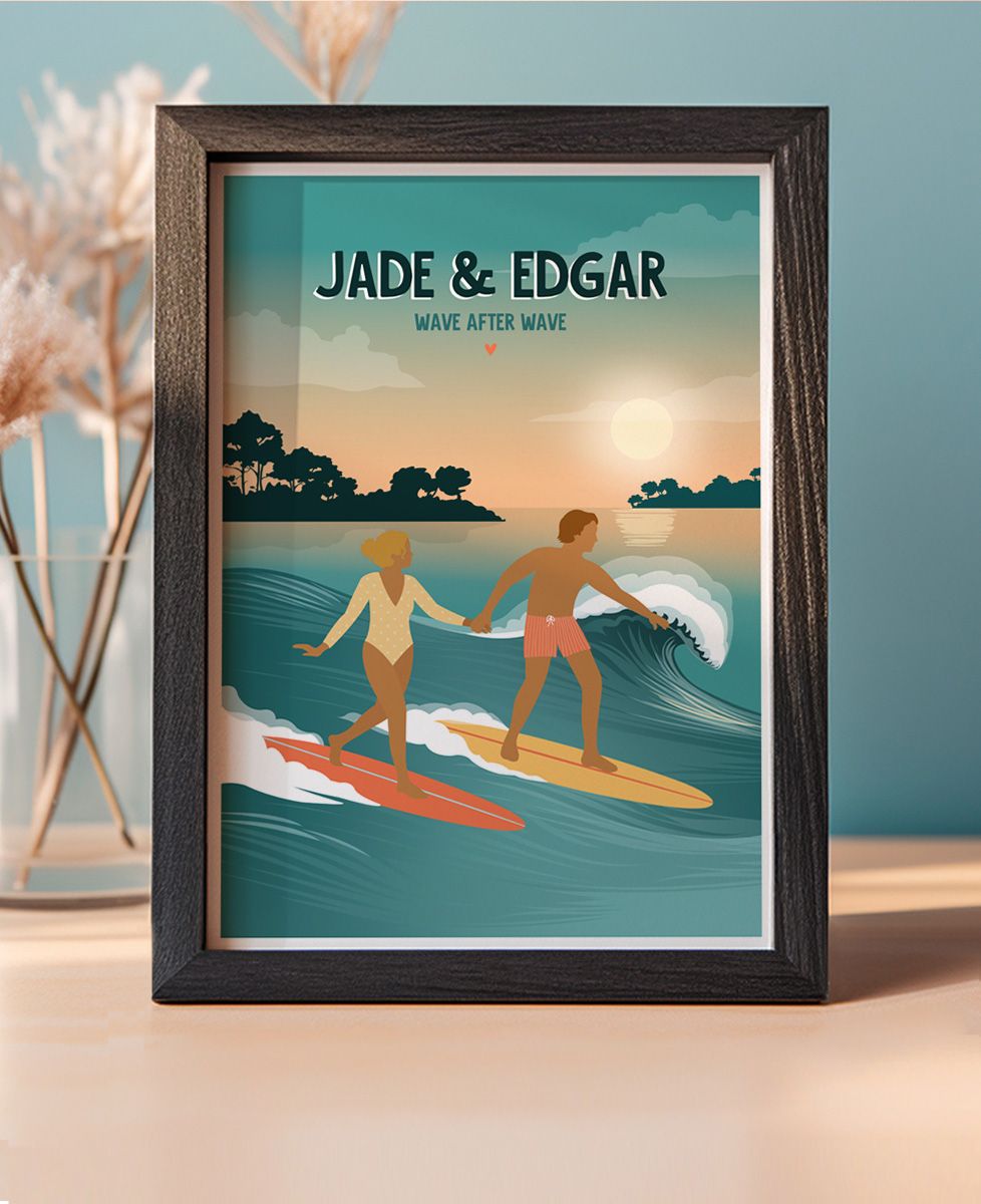 Frame Surfing Couple | Monsieur TSHIRT