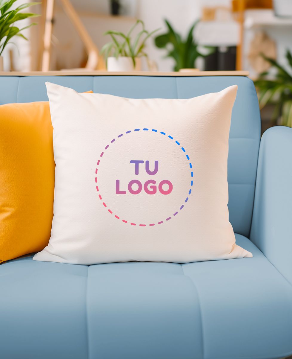 Cojín con logo personalizado | Monsieur TSHIRT