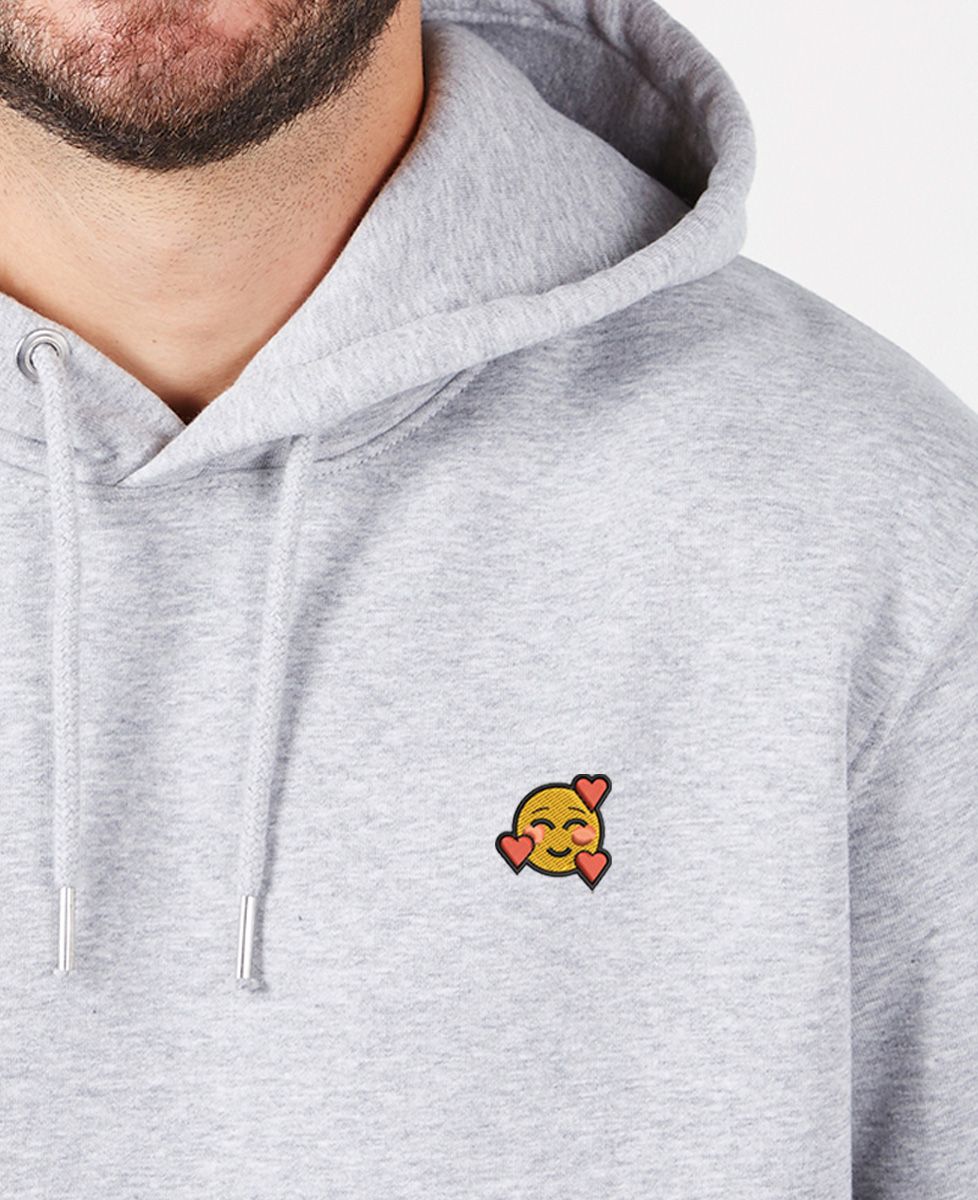 Hoodie homme Picto In Love brodé | Monsieur TSHIRT