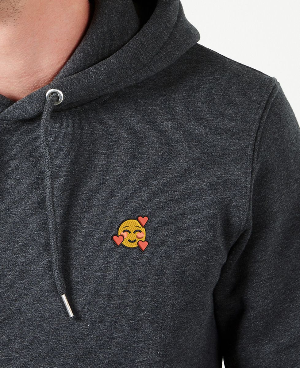 Hoodie homme Picto In Love brodé | Monsieur TSHIRT