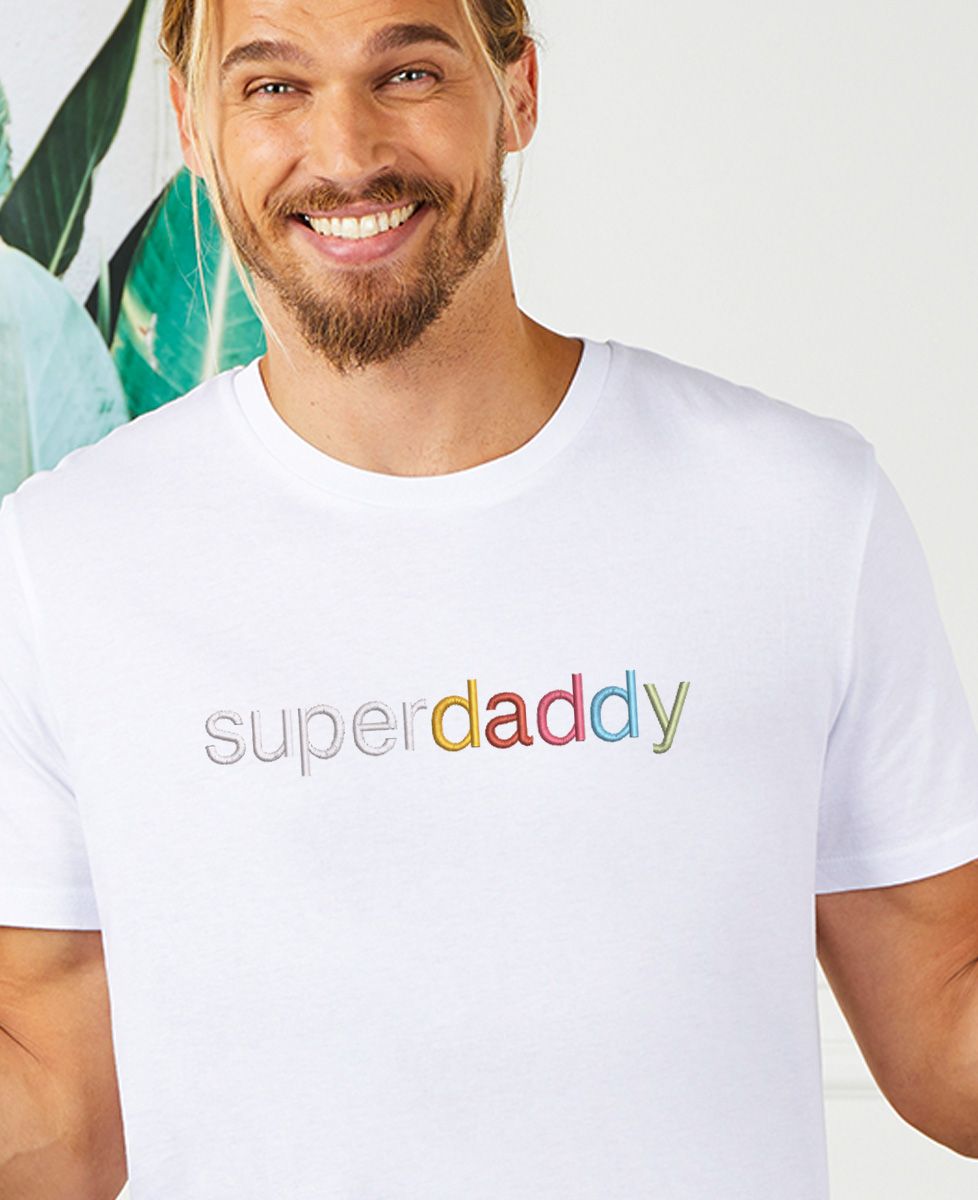 T-Shirt homme Super Daddy Multicolore | Monsieur TSHIRT