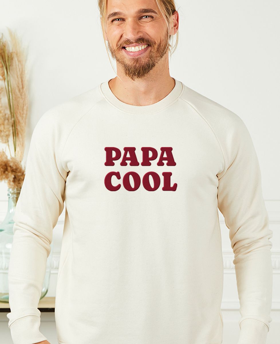 Sweatshirt Papa cool velours | Monsieur TSHIRT