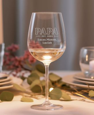Verre à eau Papa et prénoms des enfants | Monsieur Tshirt