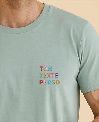 Texte multicolore brodé personnalisé