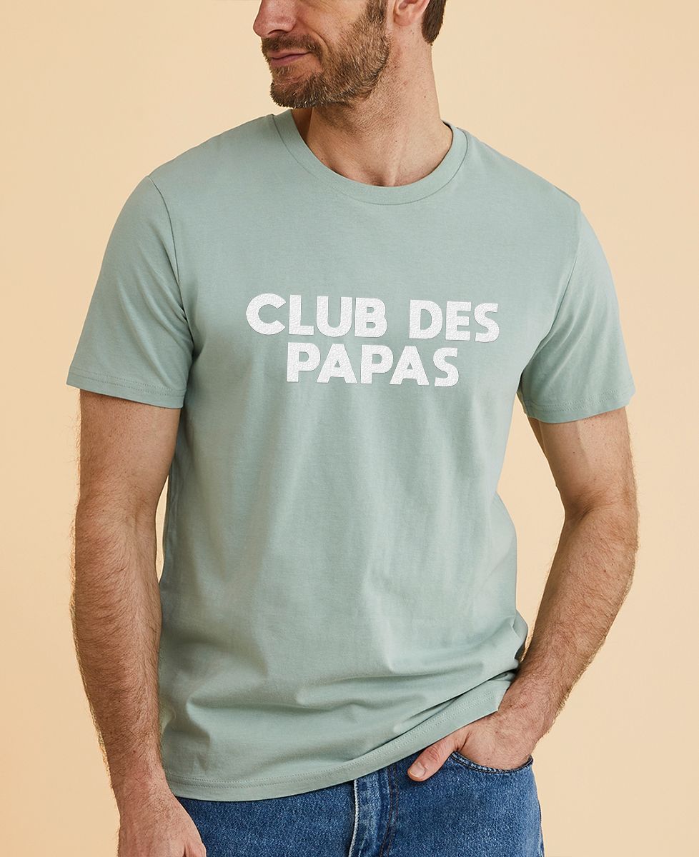 T-shirt homme Club des Papas velours personnalisé | Monsieur TSHIRT