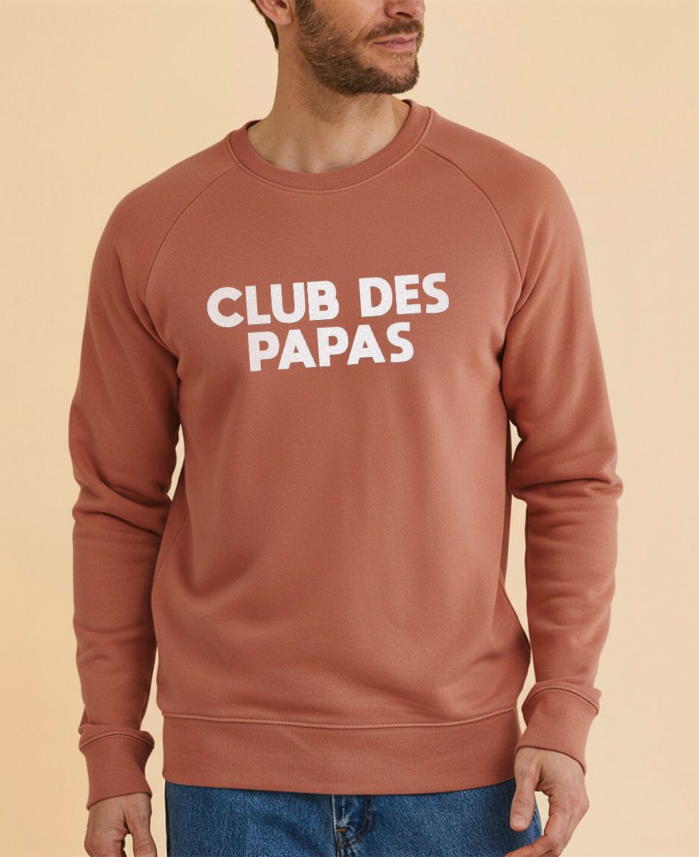 Sweatshirt homme Club des Papas velours personnalisé | Monsieur TSHIRT