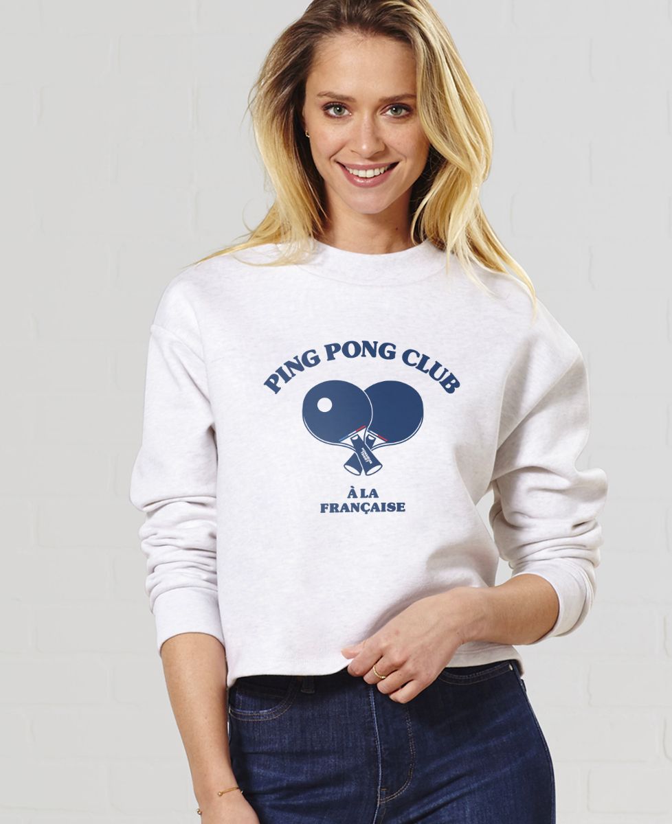 Sweat Femme - Ping pong club | Madame TSHIRT