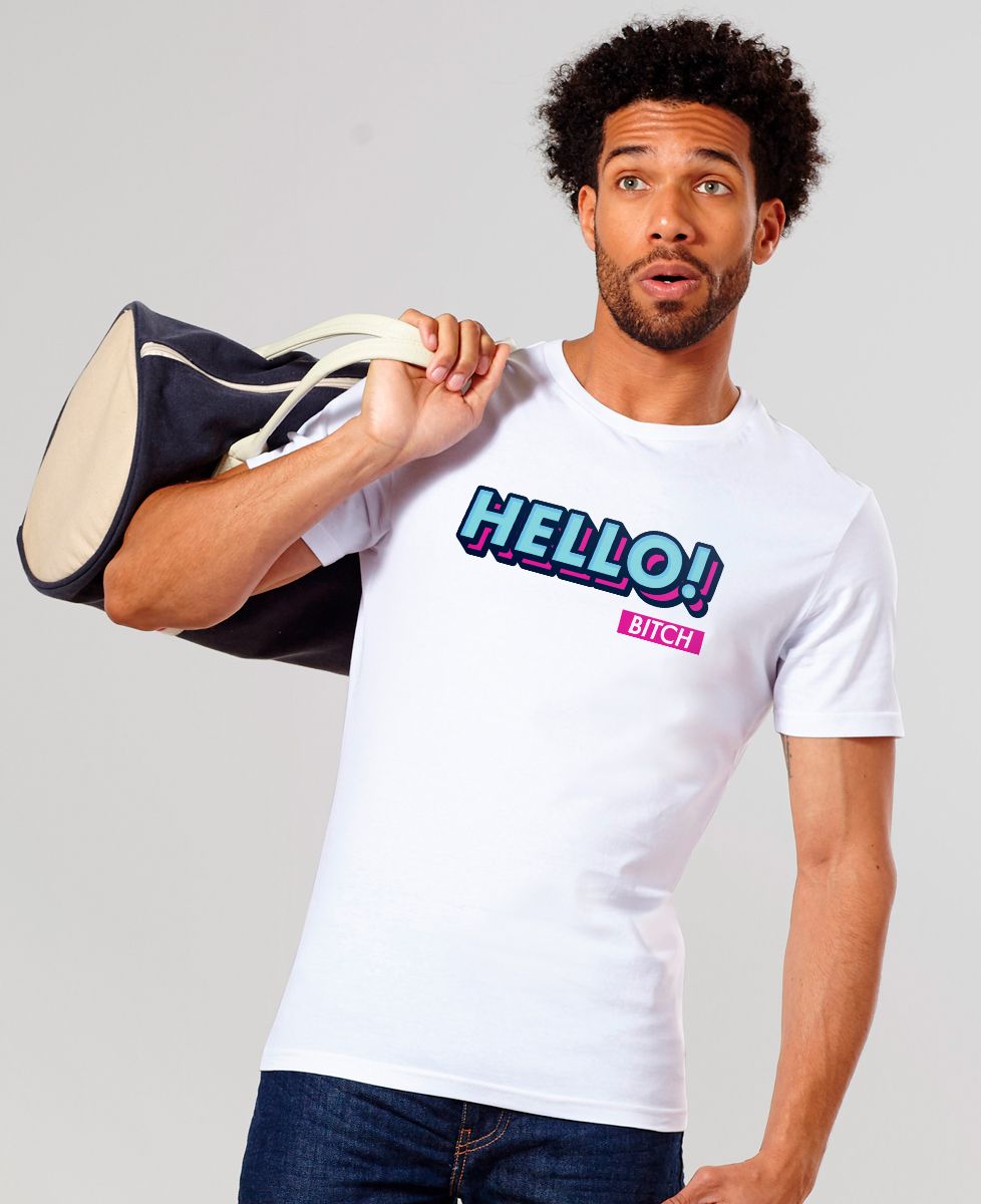 T-shirt Homme Hello Bitch I Monsieur TSHIRT