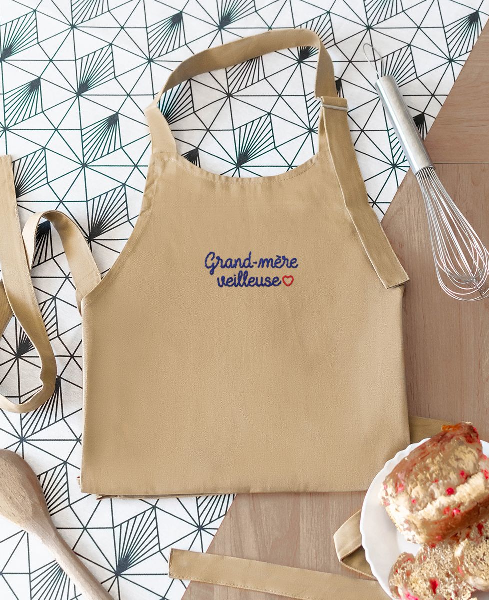 Tablier- Grand-mère veilleuse (brodé) I Madame TSHIRT